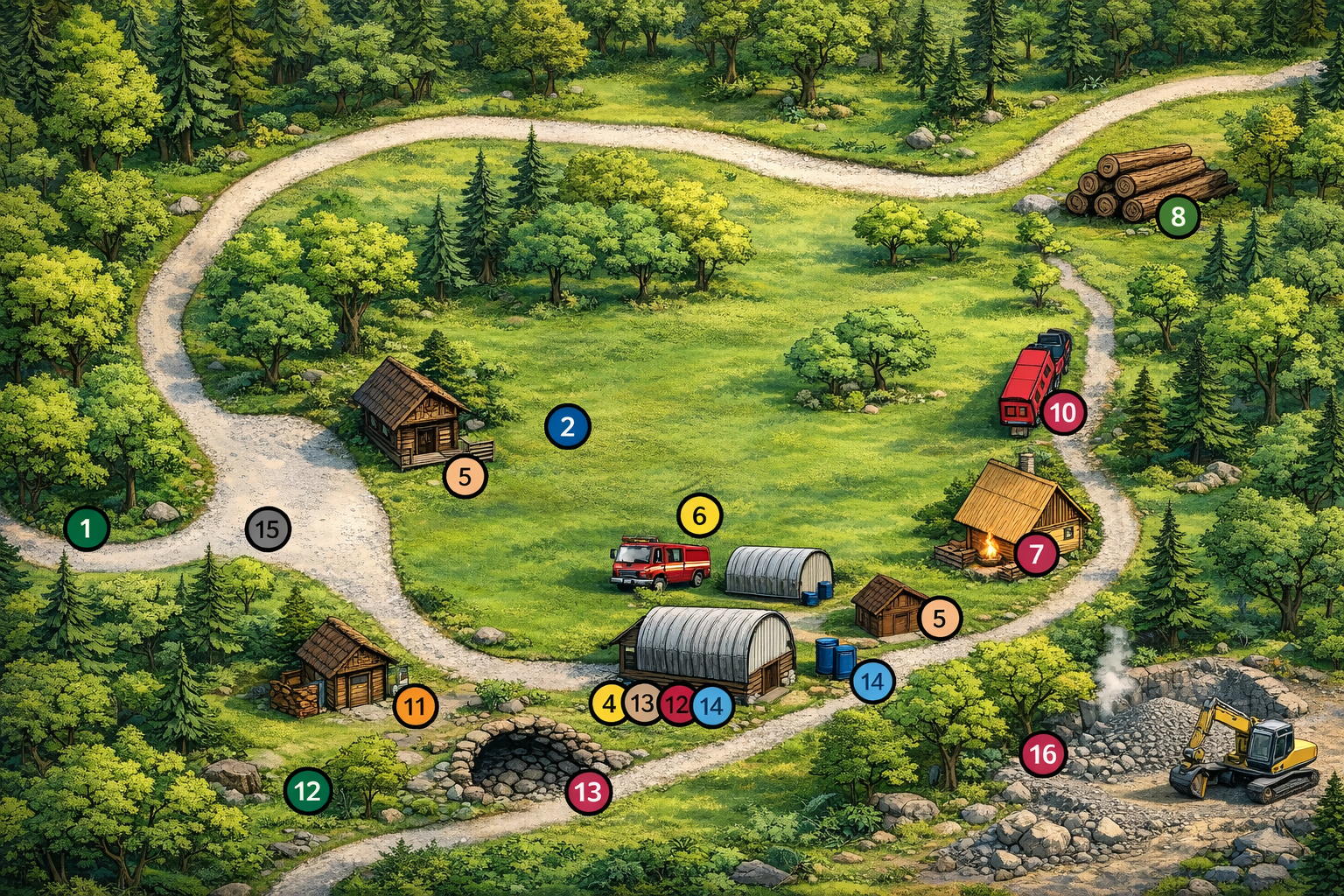 Park Map | Tour-Ed Mine & Museum Pittsburgh
